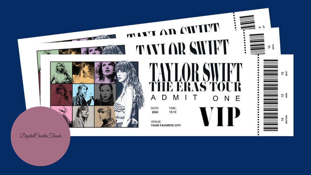 The Eras Tour Ticket and Boarding Pass, Personalized - Etsy