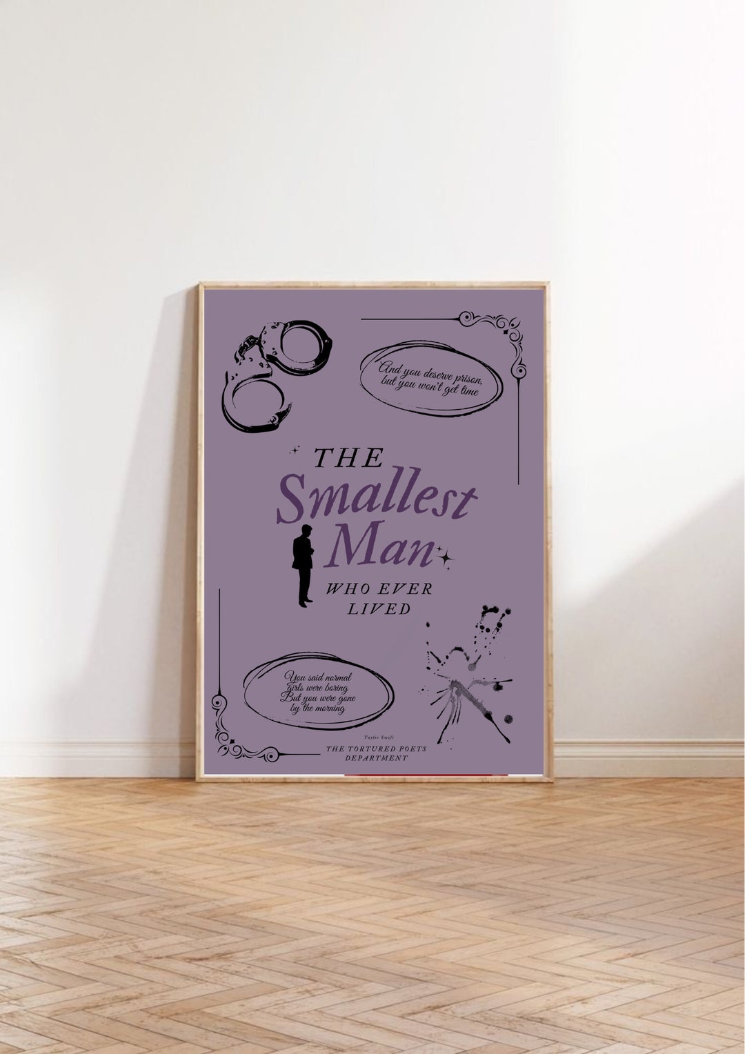 The Smallest Man Who Ever Lived Poster, TTPD Poster Taylor Swift ...