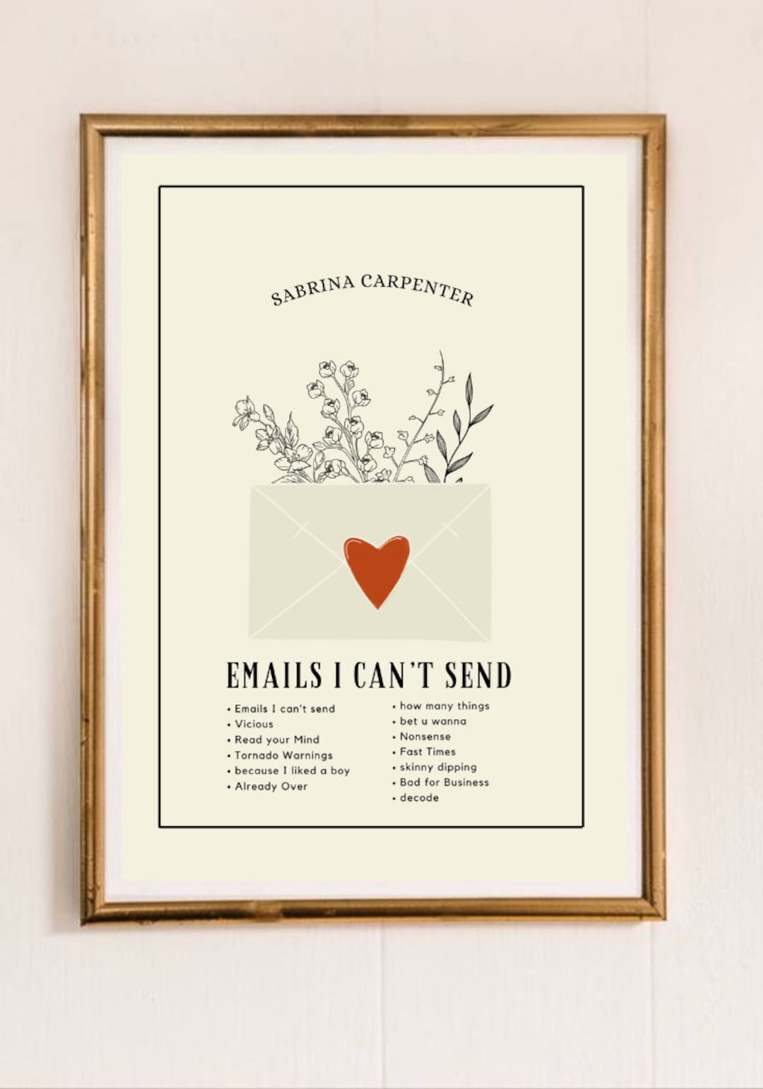 Decorative Poster of Singer Sabrina Carpenter, Digital Poster Print ...