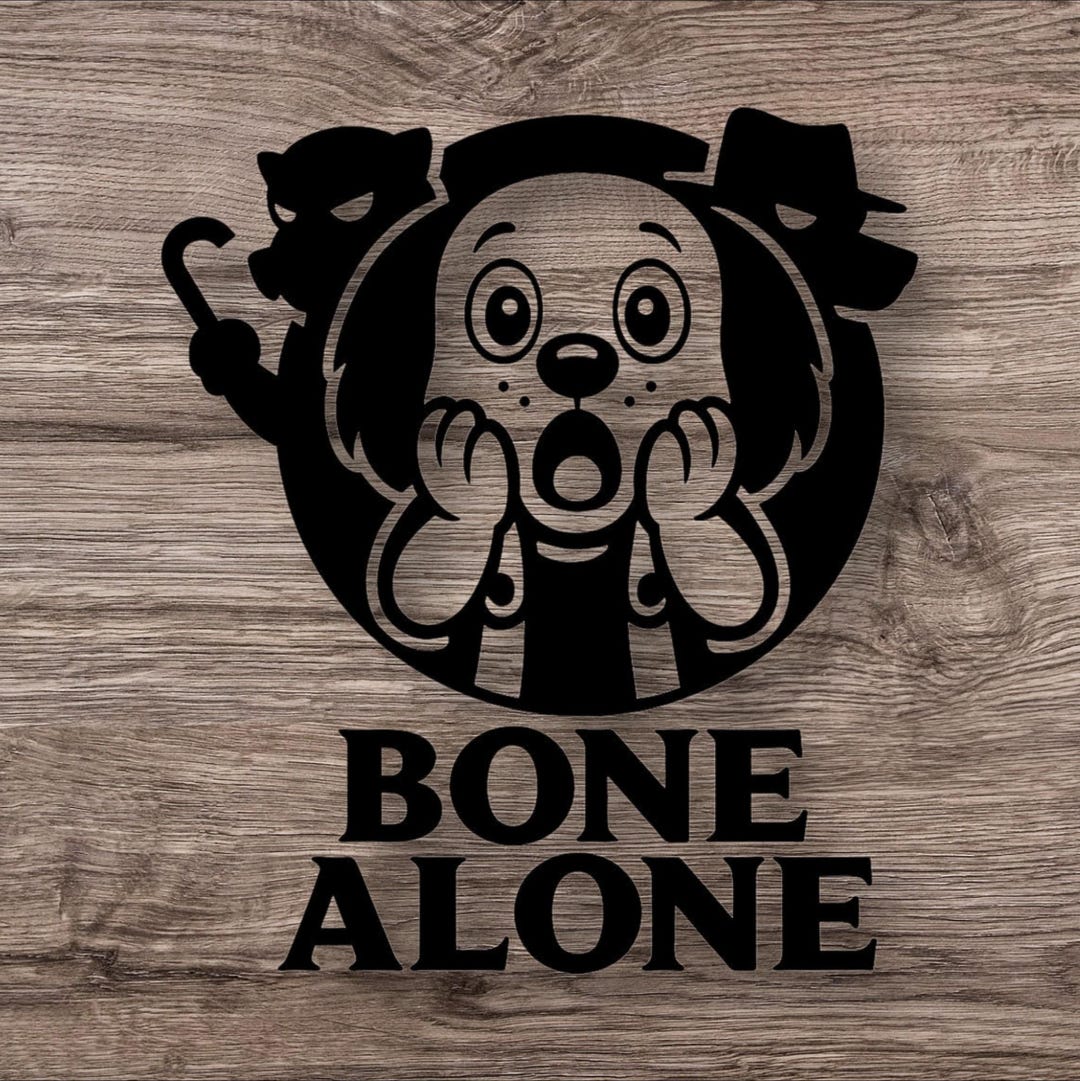 Pawflix & Chill Christmas | Bone Alone | Funny Dog Movie Decal | Parody ...