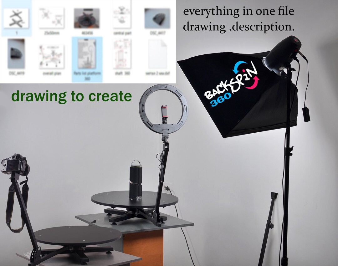360 Photobooth for Video Shooting Platform Drawing to Create - Etsy