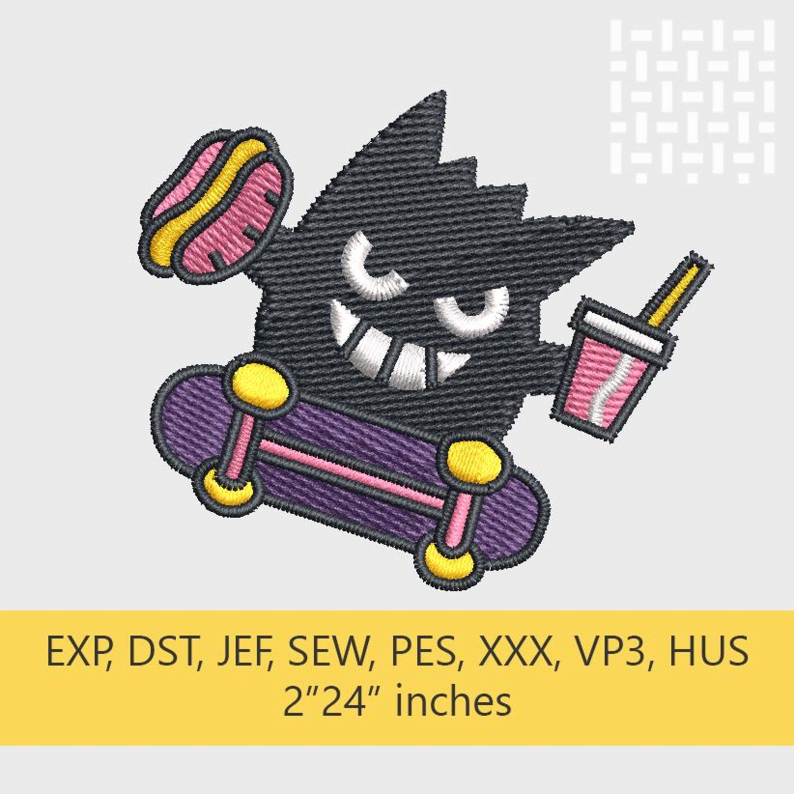 Gengar - Pokemon - Digital Embroidery Design Machine Embroidery File - Etsy