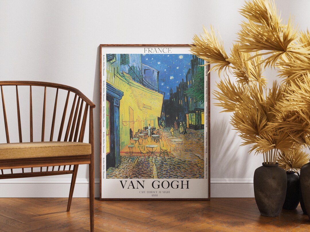 Van Gogh Cafe Terrace at Night Poster, Vincent Van Gogh Prints ...
