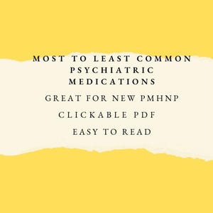 Psychiatric Medication Guide - Etsy