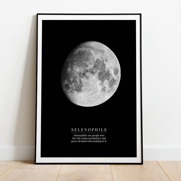Moon Poster - Etsy