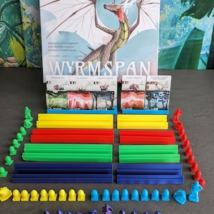 Wyrmspan Board Game Organizer: 3D Printed Resources , Player Pieces and ...