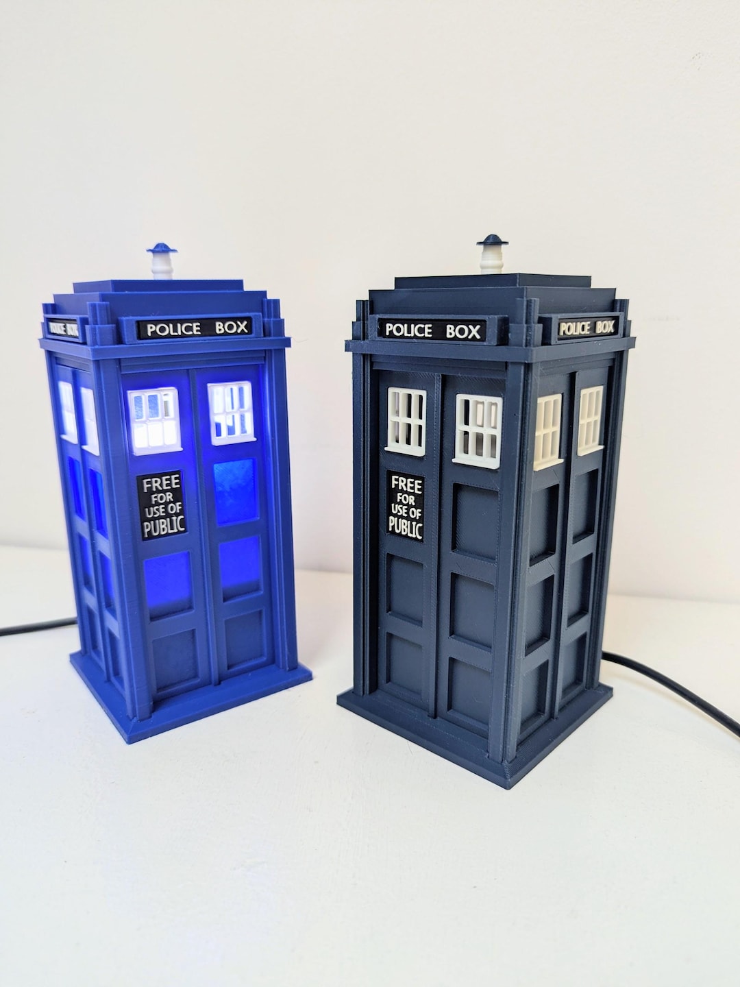 Dr Who Tardis Night Light, 3D Printed Police Box Lamp (USB Powered) 3 ...