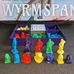 Wyrmspan Board Game Organizer: 3D Printed Resources , Player Pieces and ...
