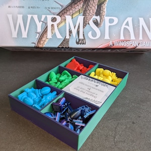 Wyrmspan Board Game Organizer: 3D Printed Resources , Player Pieces and ...