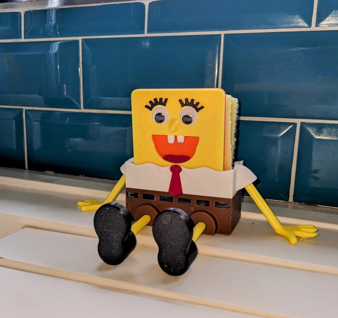 Spongebob Squarepants Kitchen Sponge Holder. Handmade Draining Board ...