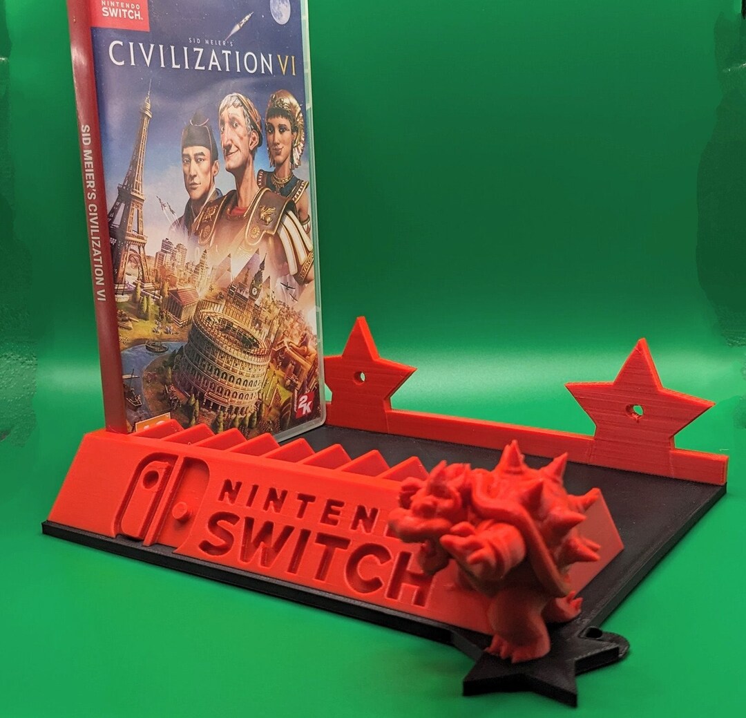 Nintendo Switch Bowser Game Rack Stand / Wall Mountable in 6 Colours - Etsy