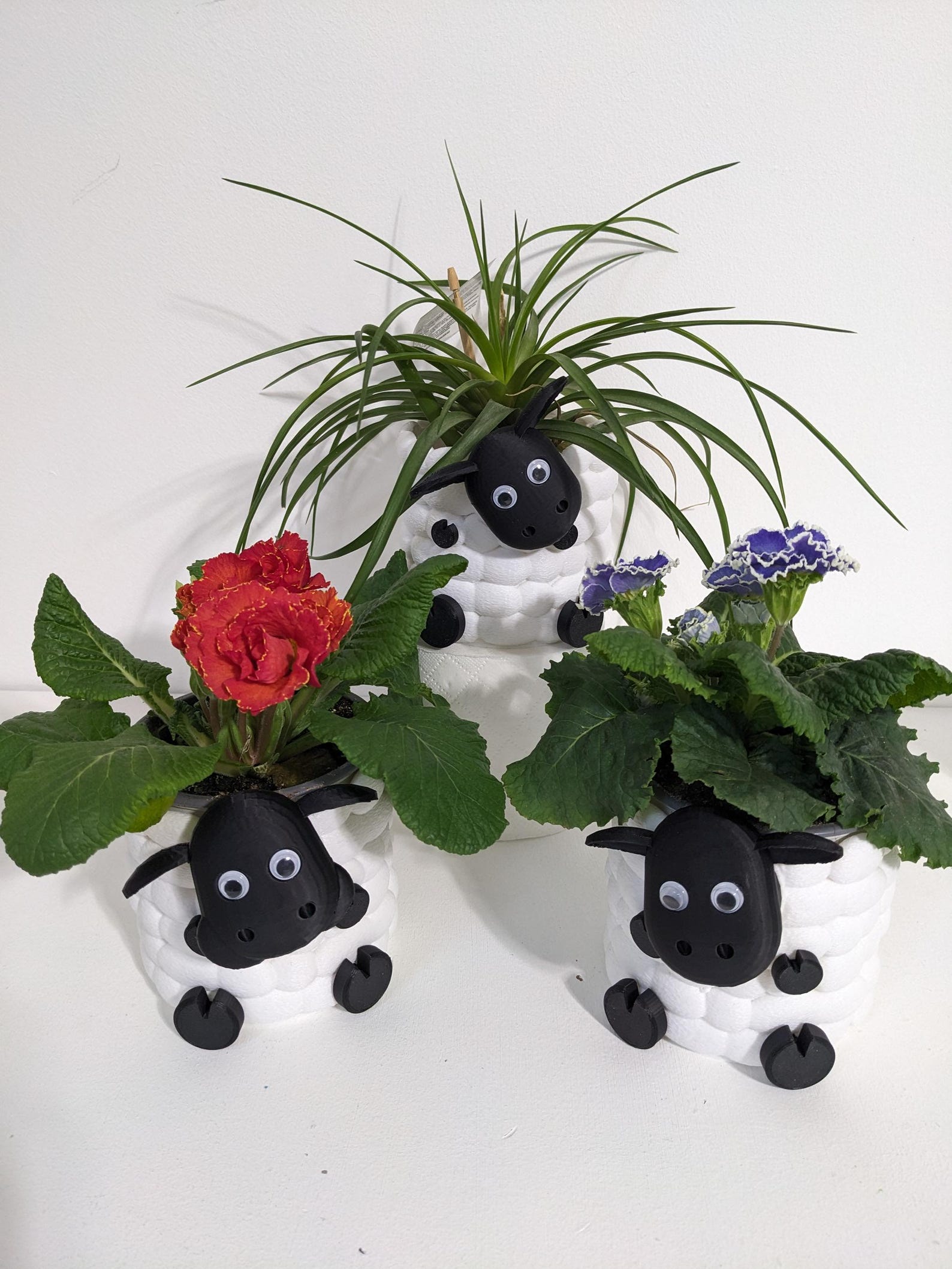 Adorable 3D Printed Sheep Planter - Cute Animal Plant Pot for ...
