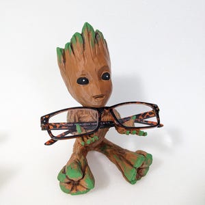 Groot Glasses & Remote Holder | Funny Desk Gift | Handmade Geek Decor ...