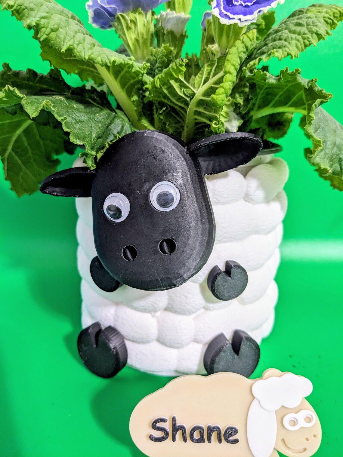 Adorable 3D Printed Sheep Planter - Cute Animal Plant Pot for ...