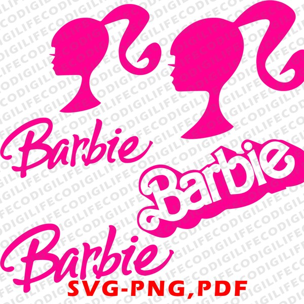 Barbie Head Svg - Etsy