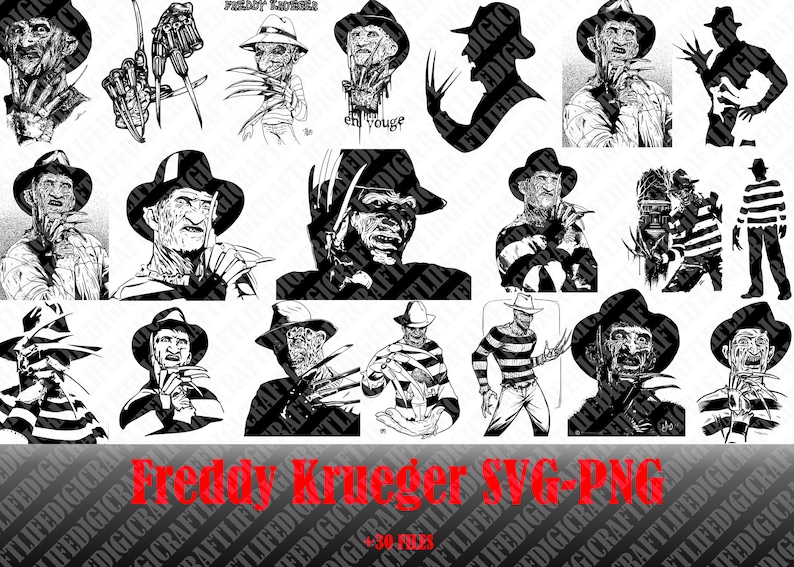 Freddy Krueger Svg, Halloween Svg,freddy, Freddy Krueger Vector Svg ...