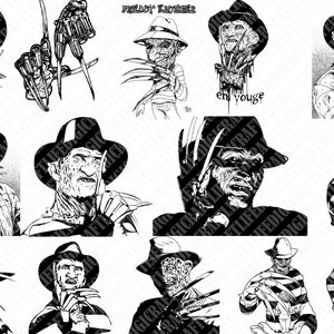 Freddy Krueger Svg, Halloween Svg,freddy, Freddy Krueger Vector Svg ...