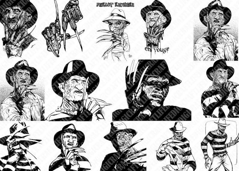 Freddy Krueger Svg, Halloween Svg,freddy, Freddy Krueger Vector Svg ...