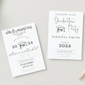 Custom Graduation Invitation 2024 Invite Template Graduation Card ...