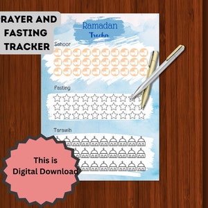 Ramadan Fasting Prayer Tracker 2024 Track Your Progress. How to Stay ...