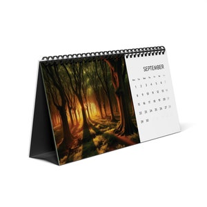 Desk Calendar Forest Theme 2025 Office Calendar Gift for Coworker New ...