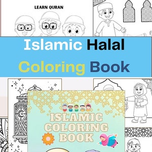 Coloring Book Muslim Tradition for Kids Learn About Islam Activities ...