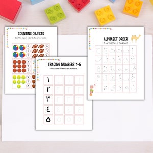 Arabic Alphabet Workbook Kids Arabic Learning Materials Preschool ...