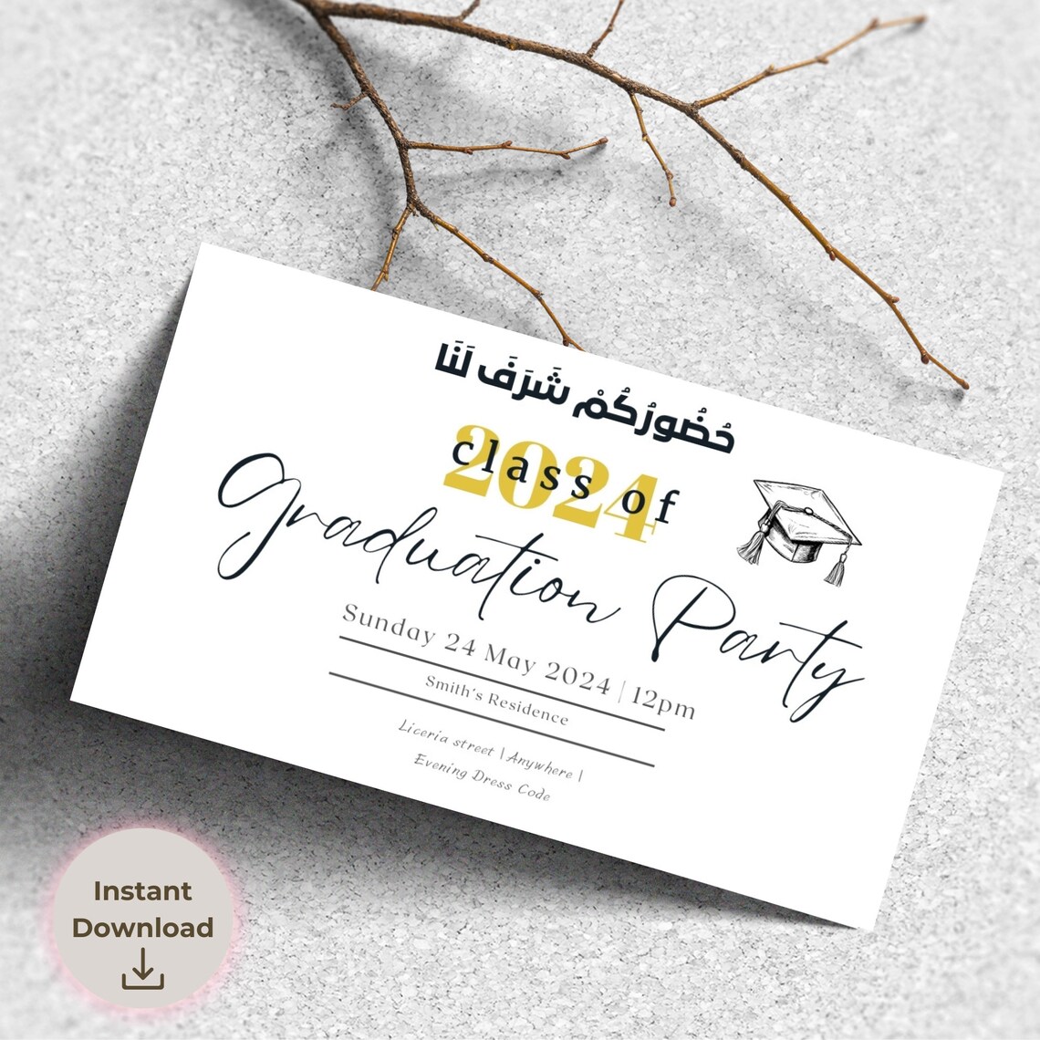 Graduation Card Insert 2024 Graduation Invitation Enclosure Party Class ...