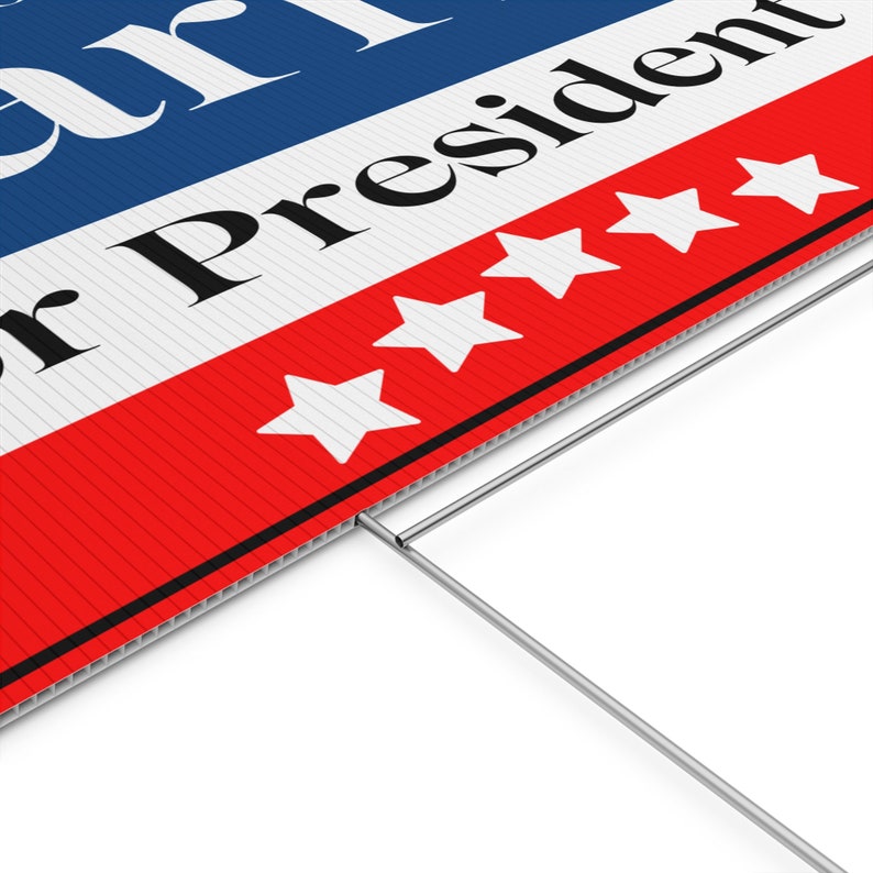 Election 2024 Presidential Run Harris for President 2024 Yard Sign ...