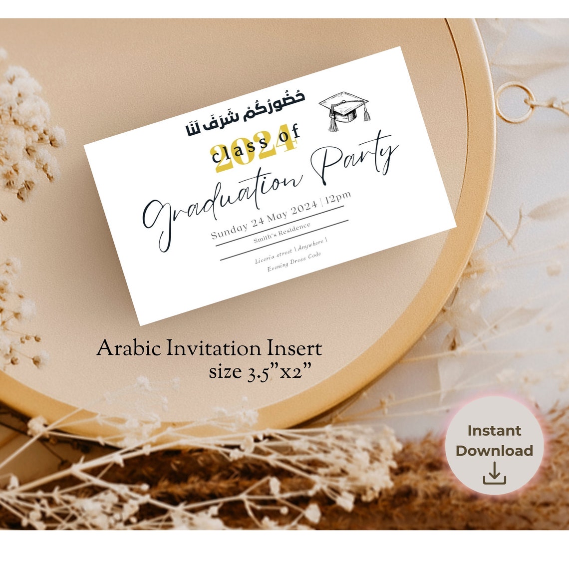 Graduation Card Insert 2024 Graduation Invitation Enclosure Party Class ...