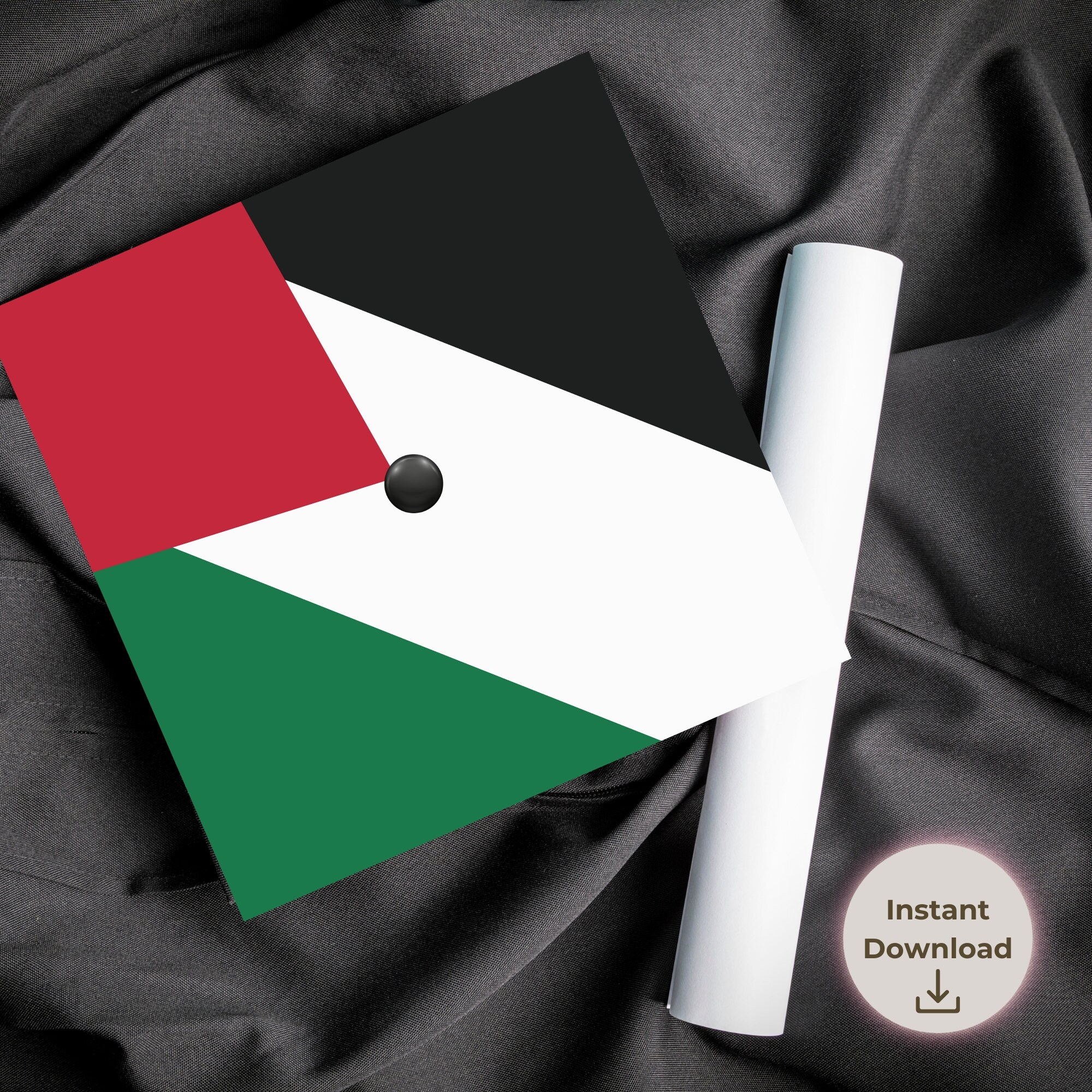 Palestinian Flag Graduation Cap Topper Digital Design Printable a Home ...