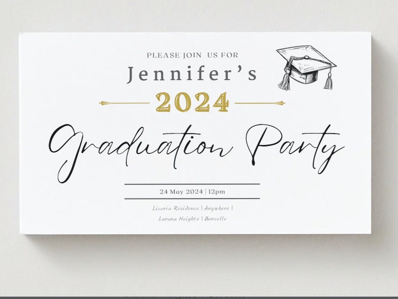 Graduation Card Insert 2024 Graduation Invitation Enclosure Party Class ...
