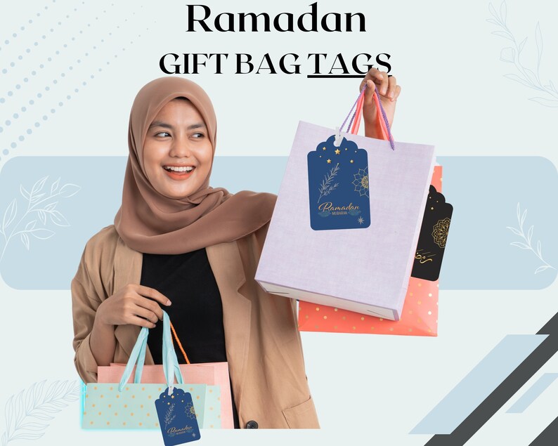 Ramadan Tags Favor and Gift Tags Happy Ramadan Gift Idea Decoration ...