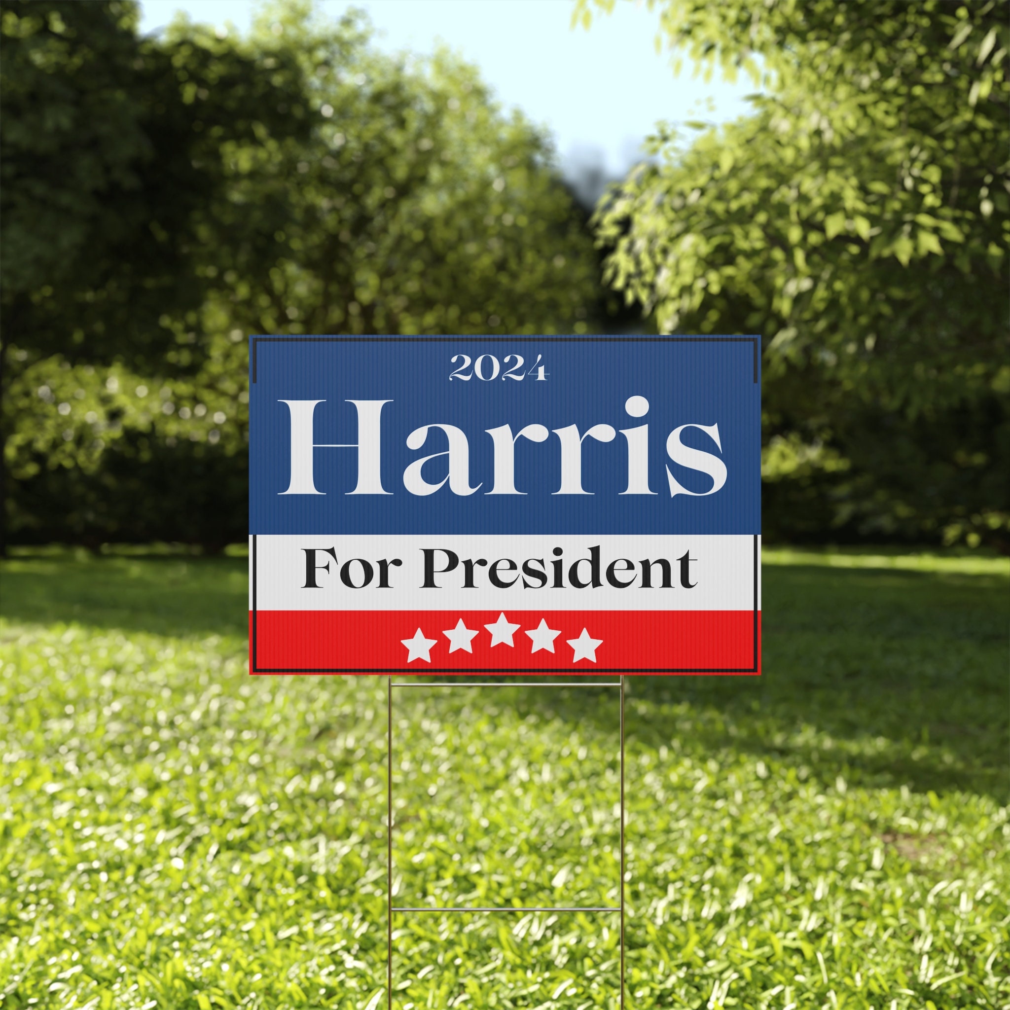 Election 2024 Presidential Run Harris for President 2024 Yard Sign ...
