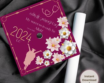 Graduation Cap With Arabic Writing/ Palestine Kofeye - Etsy Canada