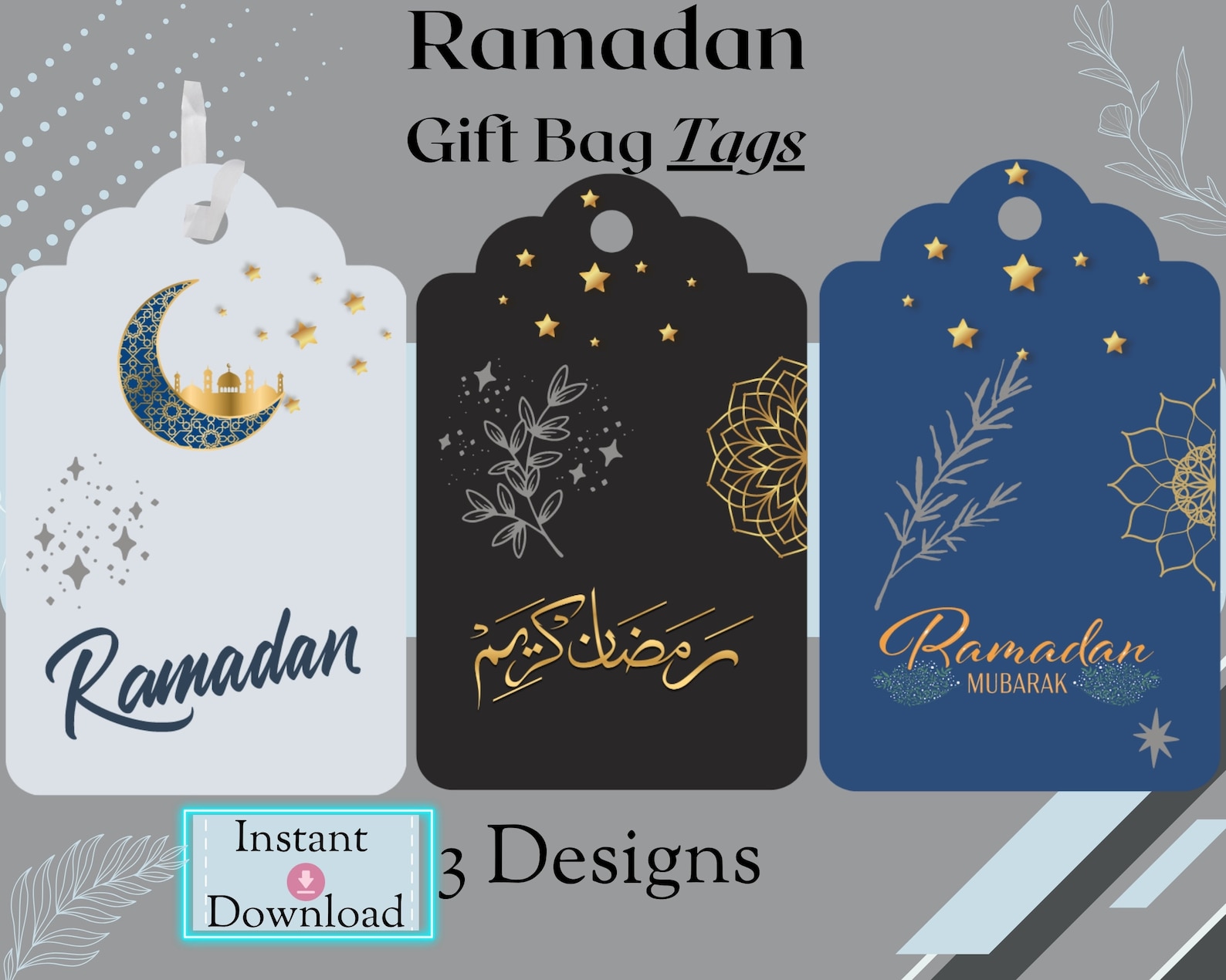 Ramadan Tags Favor and Gift Tags Happy Ramadan Gift Idea Decoration ...