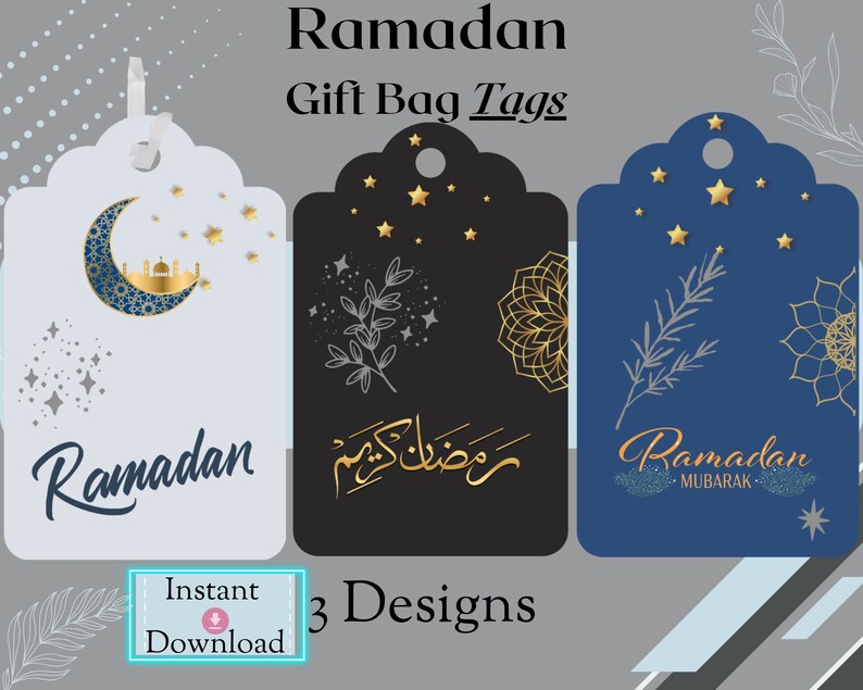 Ramadan Tags Favor and Gift Tags Happy Ramadan Gift Idea Decoration ...