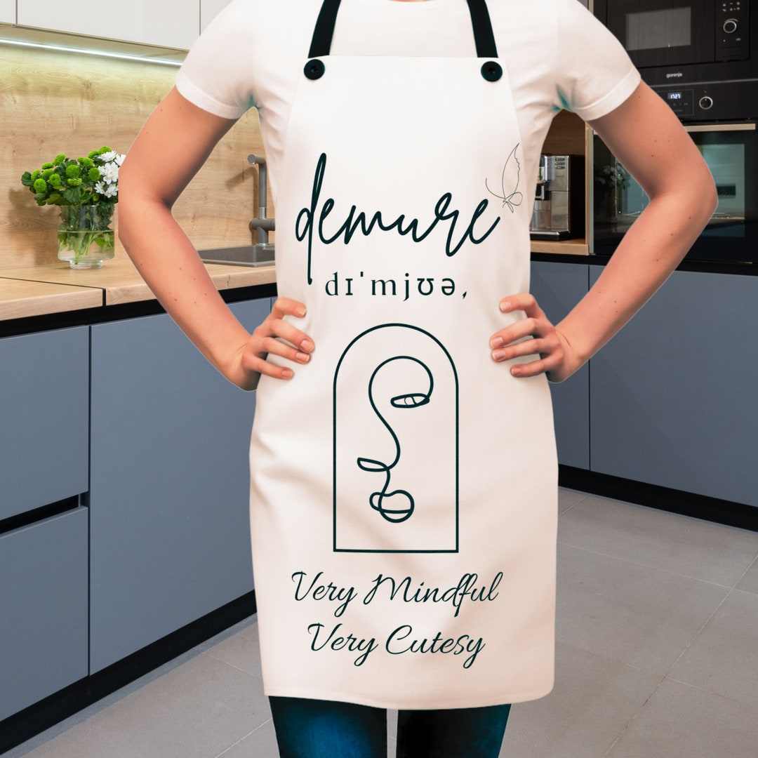 Apron Gift for Her, Demure Cutesy Trend Kitchen Wear, Mom Daughter ...