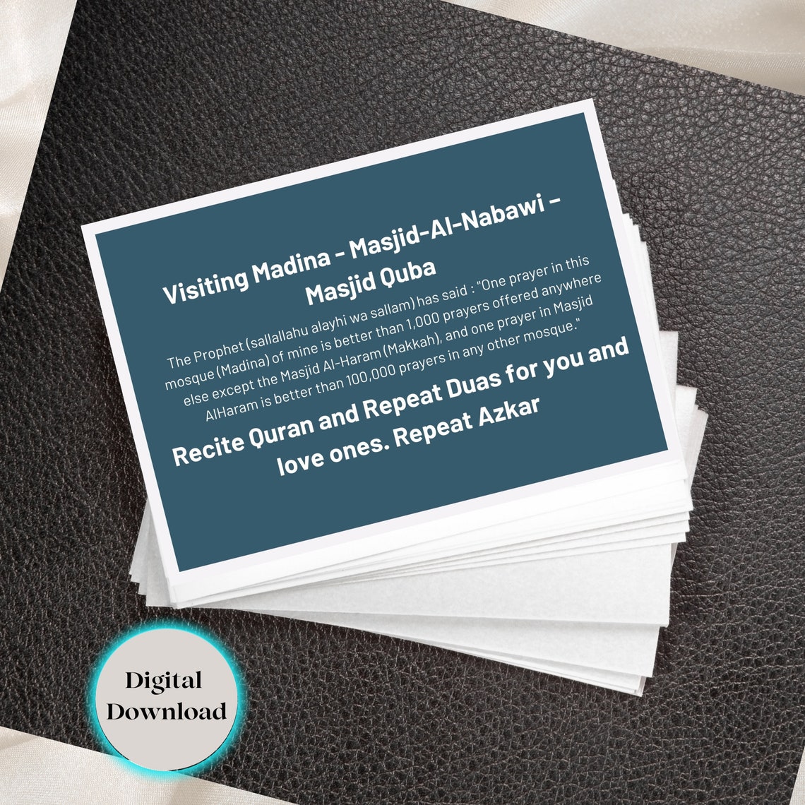 Umrah Dua Cards Guide With Steps Islamic Pilgrim Umrah Guide Muslim ...