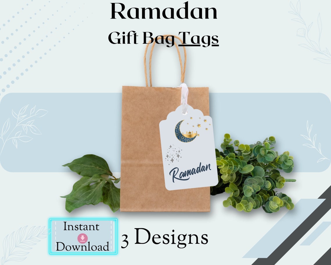 Ramadan Tags Favor and Gift Tags Happy Ramadan Gift Idea Decoration ...