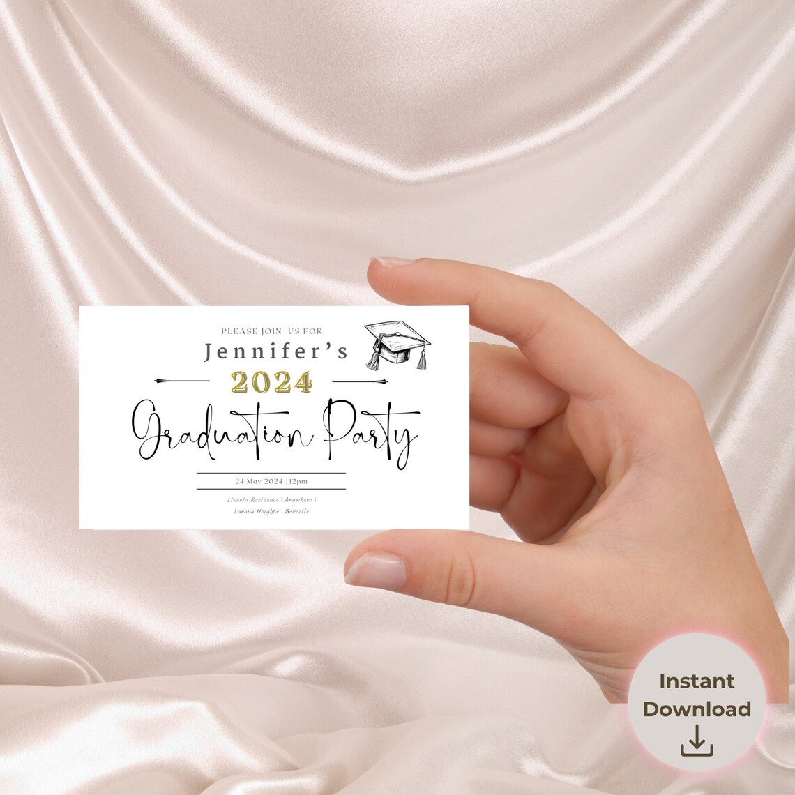 Graduation Card Insert 2024 Graduation Invitation Enclosure Party Class ...