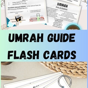 Umrah Guide Step by Step Dua Card Umrah Printable Flash Cards Islamic ...