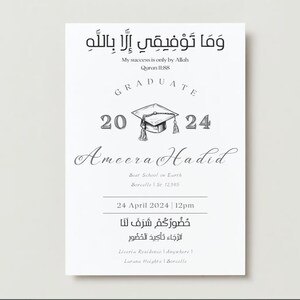 Custom Graduation Invitation 2024 Invite Template Graduation Card ...