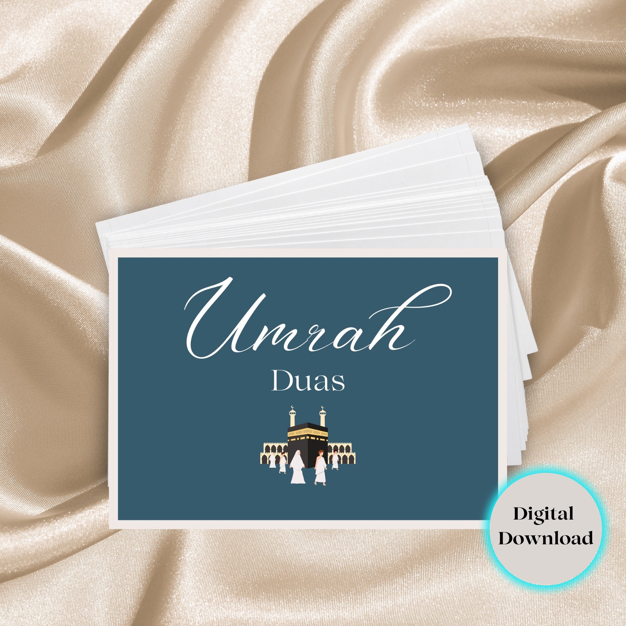Umrah Dua Cards Guide With Steps Islamic Pilgrim Umrah Guide Muslim ...