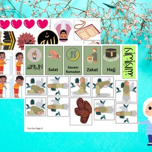 Toddler Activities Reusable Busy Book for Muslim Arabic Kids Islamic ...