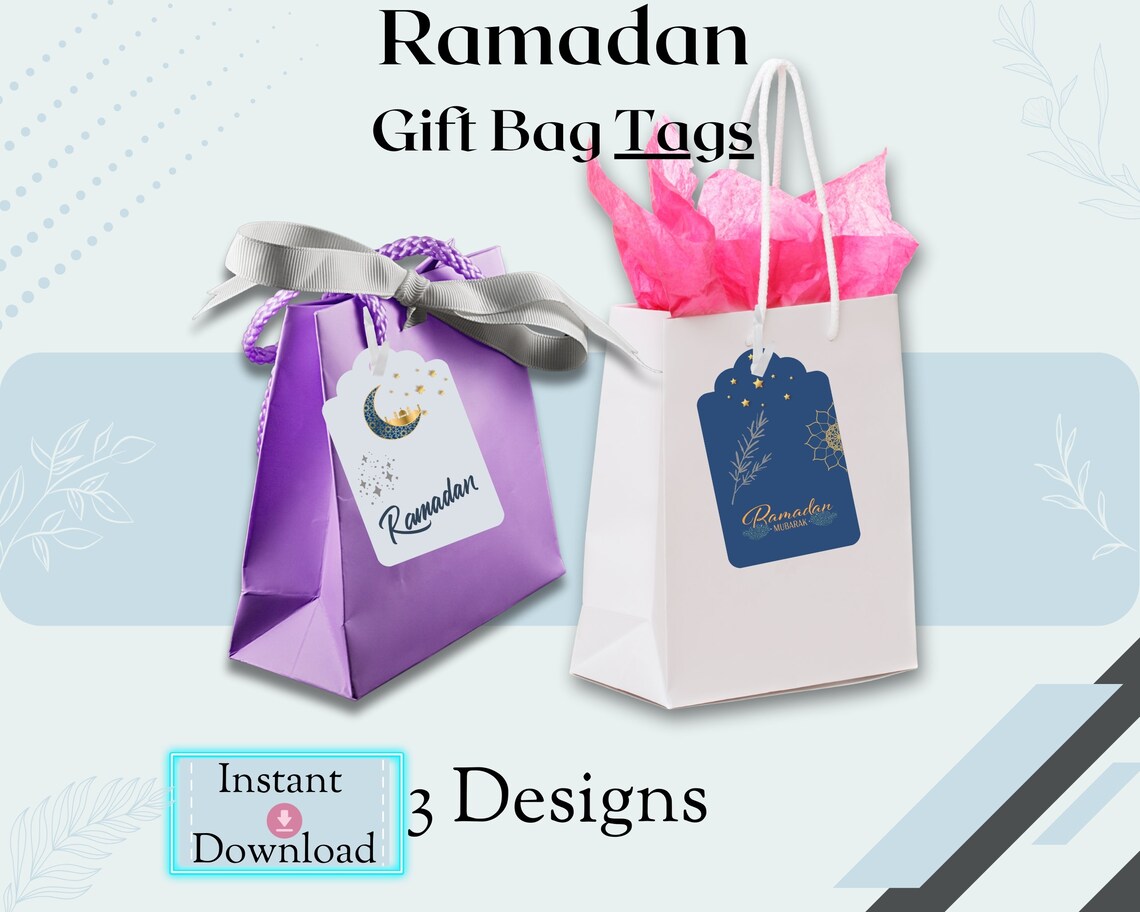 Ramadan Tags Favor and Gift Tags Happy Ramadan Gift Idea Decoration ...