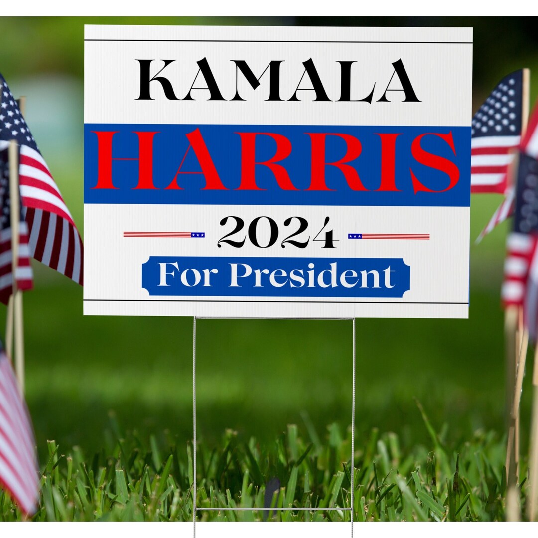 Kamala Harris for President Yard Sign Kamala Harris 2024 Sign Harris ...