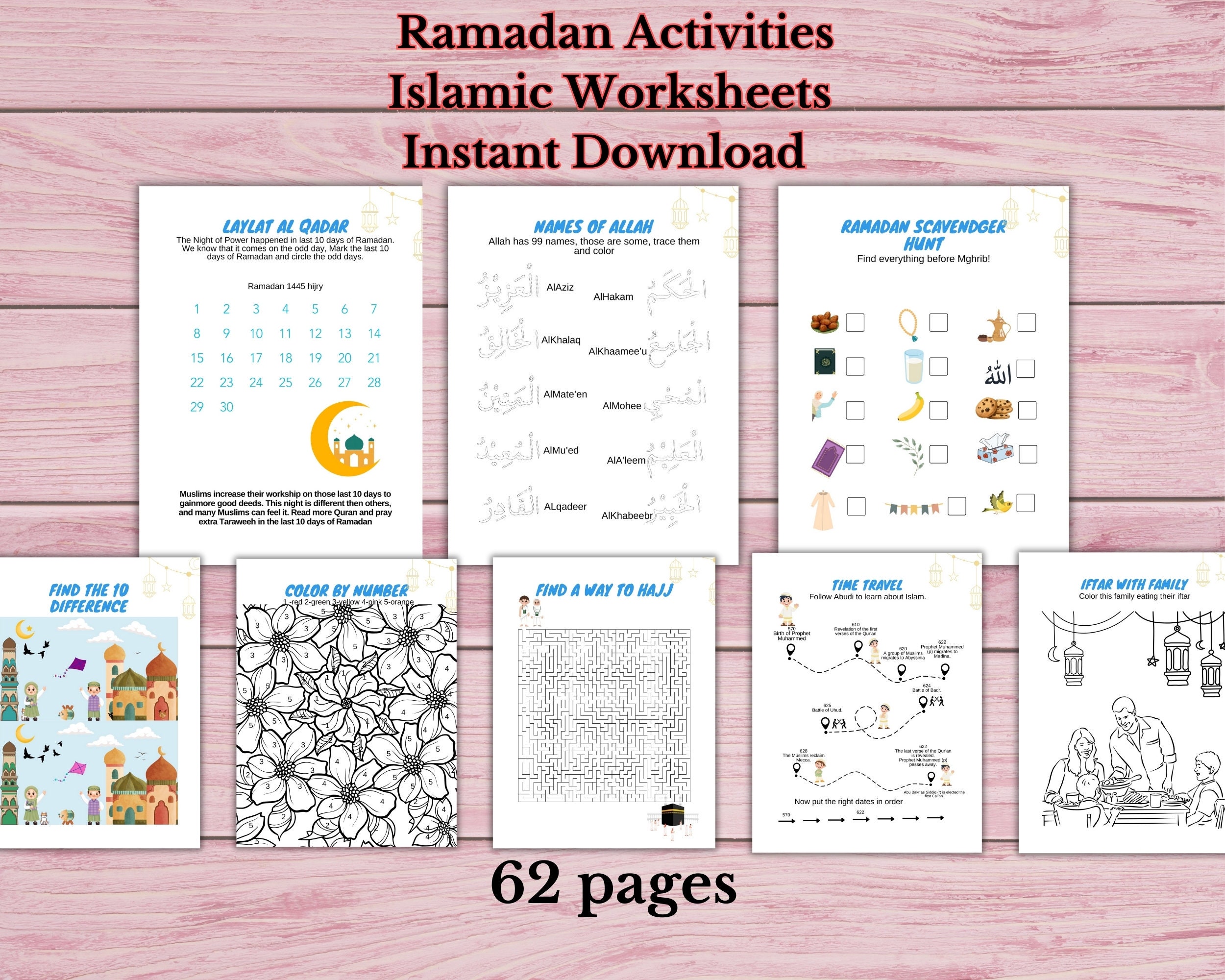 Kids Activities Islamic Homeschooling Resources Muslim Preschool ...