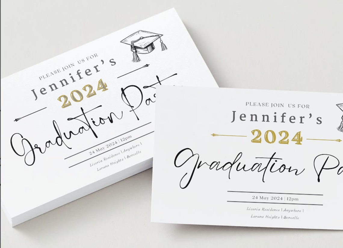 Graduation Card Insert 2024 Graduation Invitation Enclosure Party Class ...