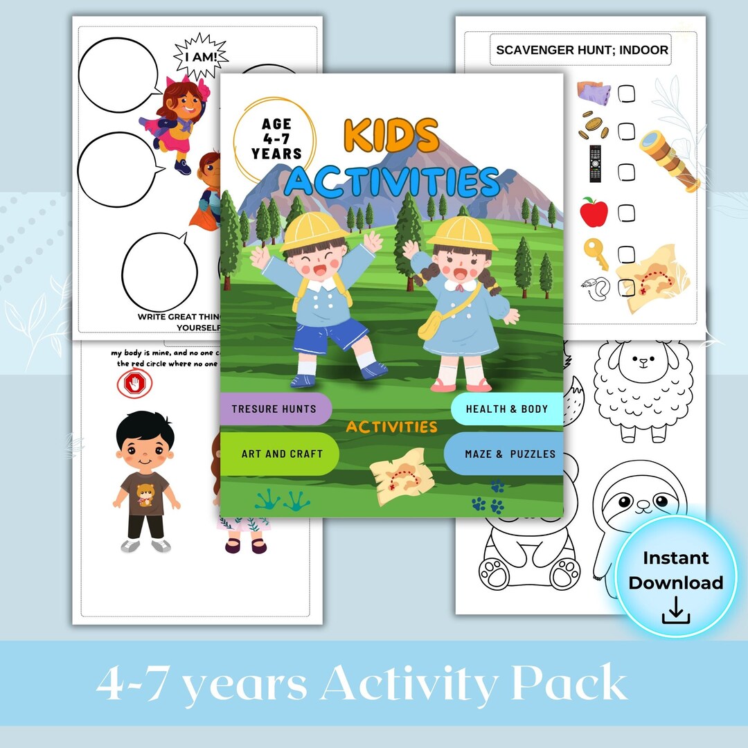 Kids Activity Bool Learn and Play Activities Craft Math Activities ...